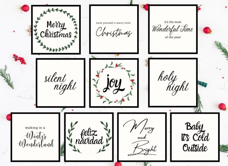 10 FREE Christmas Printables - Perfect For 8x10 or 8x8 Frames! - Simply ...