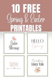 10 FREE Spring And Easter Printables For 8x10 or 8x8 Frames! - Simply ...