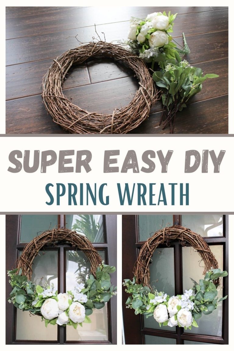Super Easy And Beautiful DIY Spring Wreath Under $30 Dollars | From ...