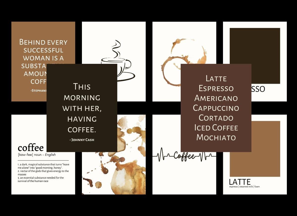 10 FREE 8X10 Coffee Printables [Perfect For Your Coffee Bar] - Simply ...