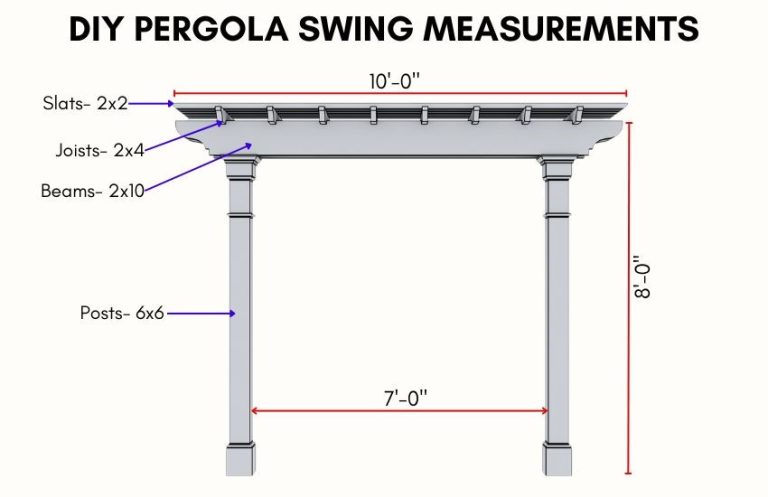 How To DIY Outdoor Pergola Swing On A Budget - Simply Lovely Living